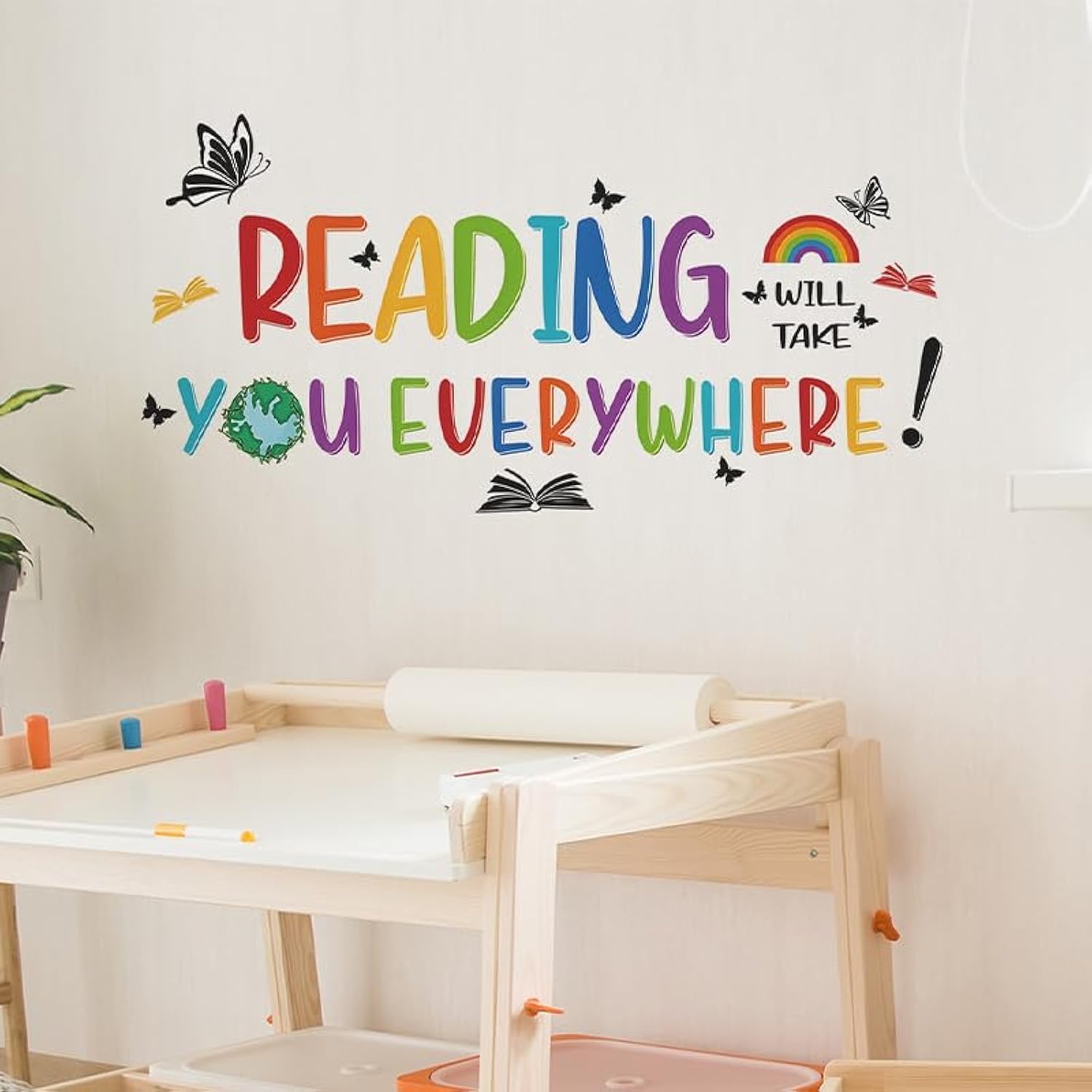 Amazon.com: 18 x 55 inch Reading Will Take You Everywhere Inspirational ...