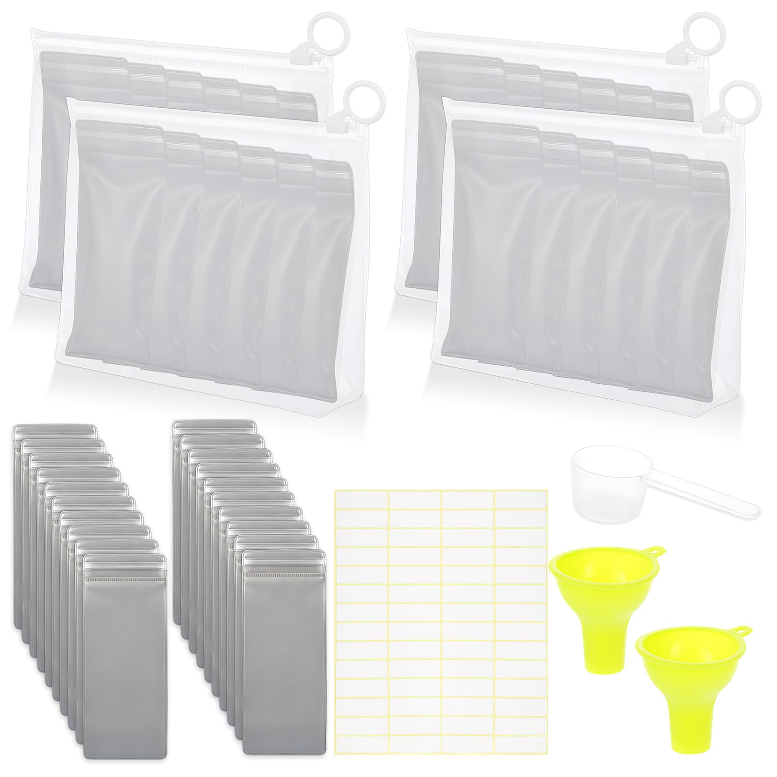 Amazon.com: 28 Pcs Single Dose Protein Powder Travel Container Set ...