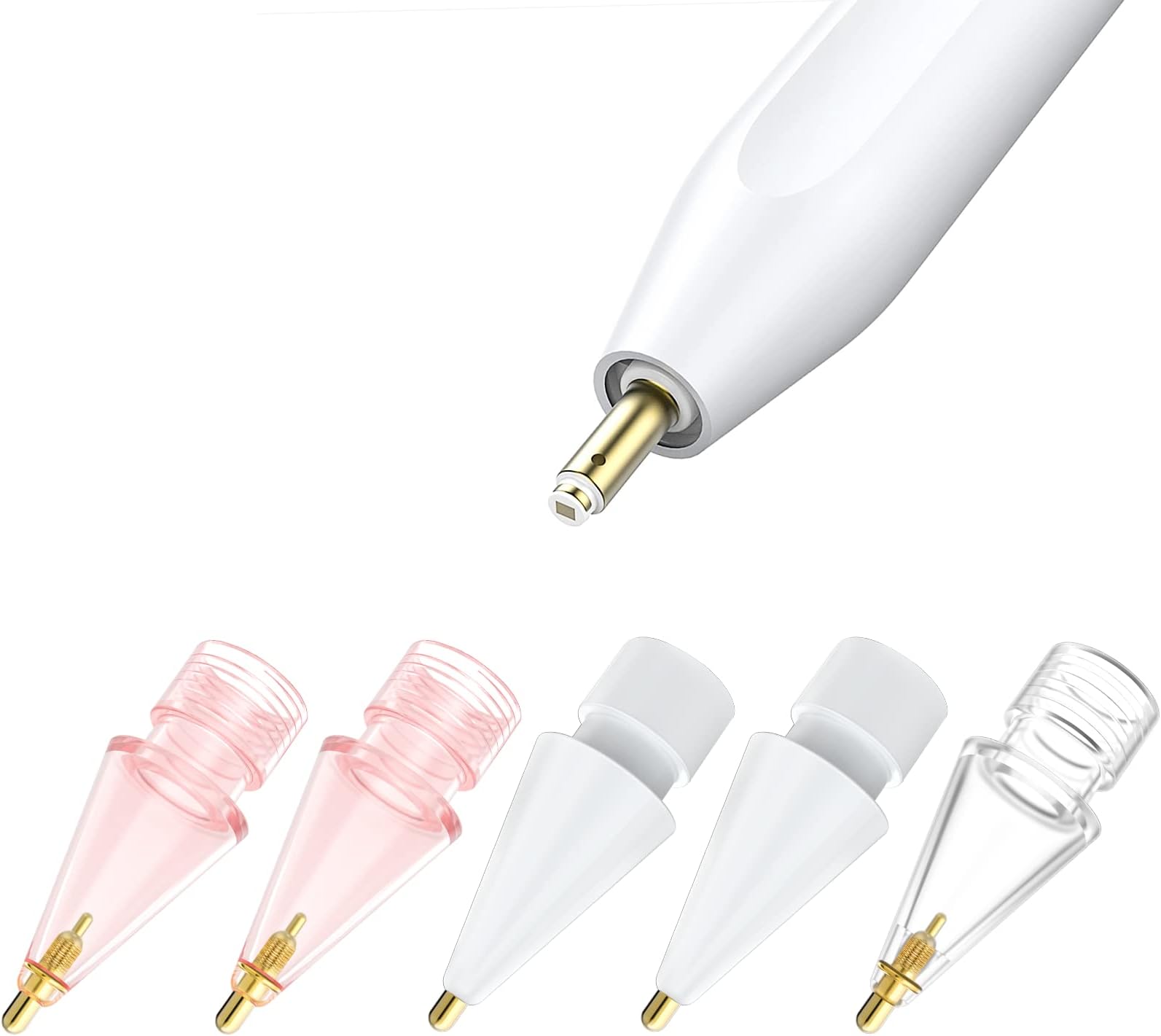 Amazon.com: Boben 5 Pack Clear Pencil Tips for Apple Pencil 2nd ...