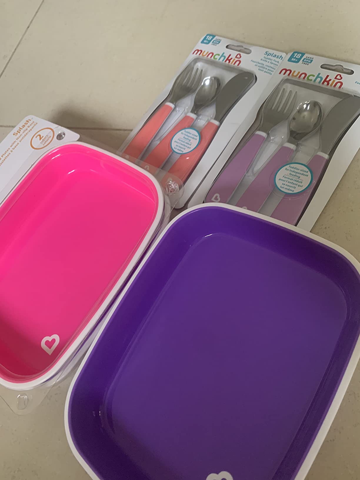$3/mo - Finance Munchkin Splash Toddler Fork, Knife and Spoon Set, 6 ...