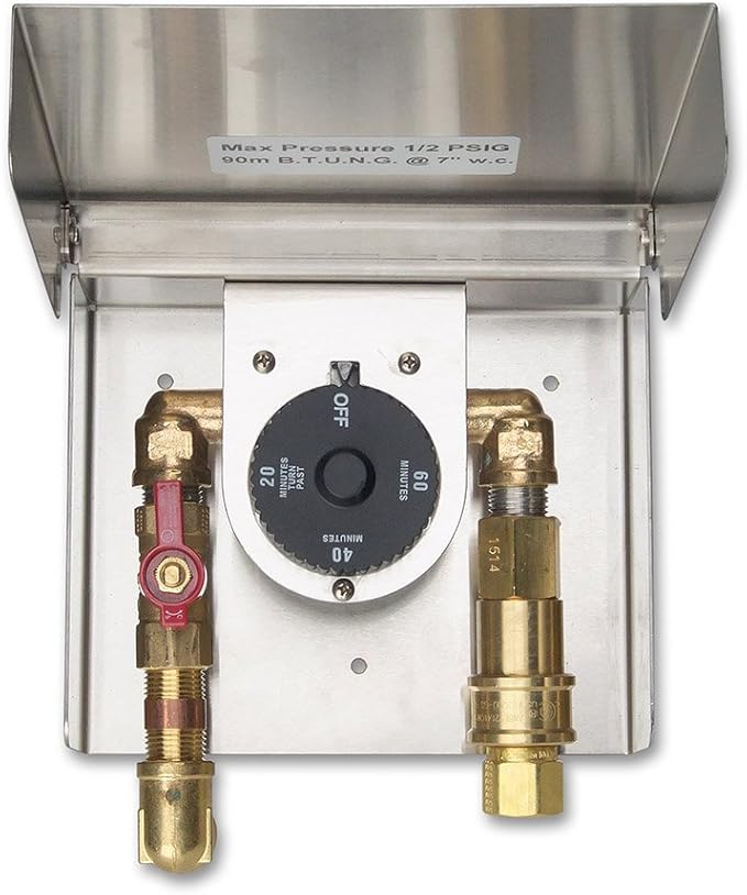 Amazon.com : Fire Magic Gas Connection Box with 1-Hour Timer/Quick ...