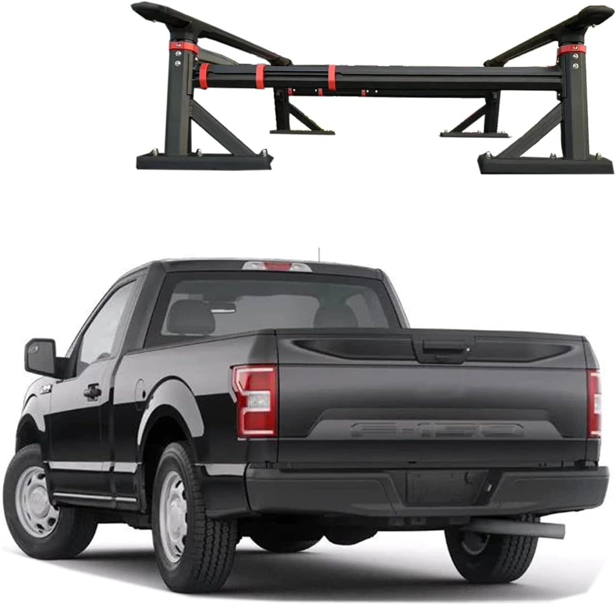 ROKIOTOEX Universal Adjustable Truck Bed Racks and Side Rails for Toyot ...