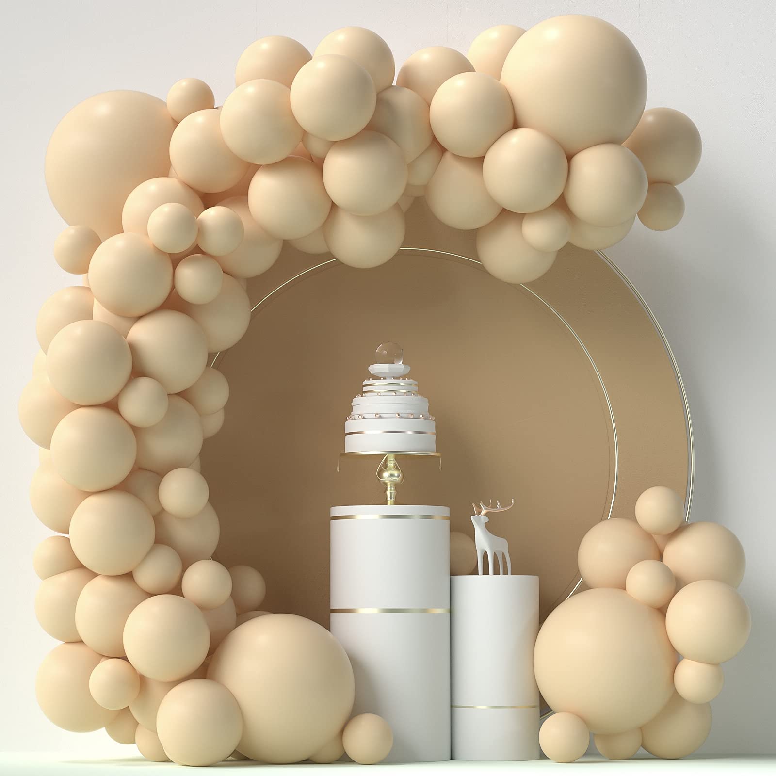 Nude Balloons 84 pcs Blush Ba...B09B2BNTZC | Encarguelo.com