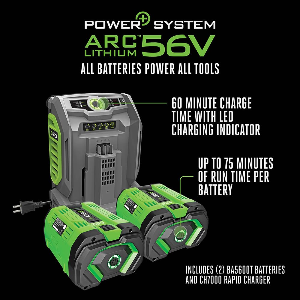 EGO LM2156SP-2 21" Select Cut Self Propelled Lawn Mower with (2) 10Ah ...