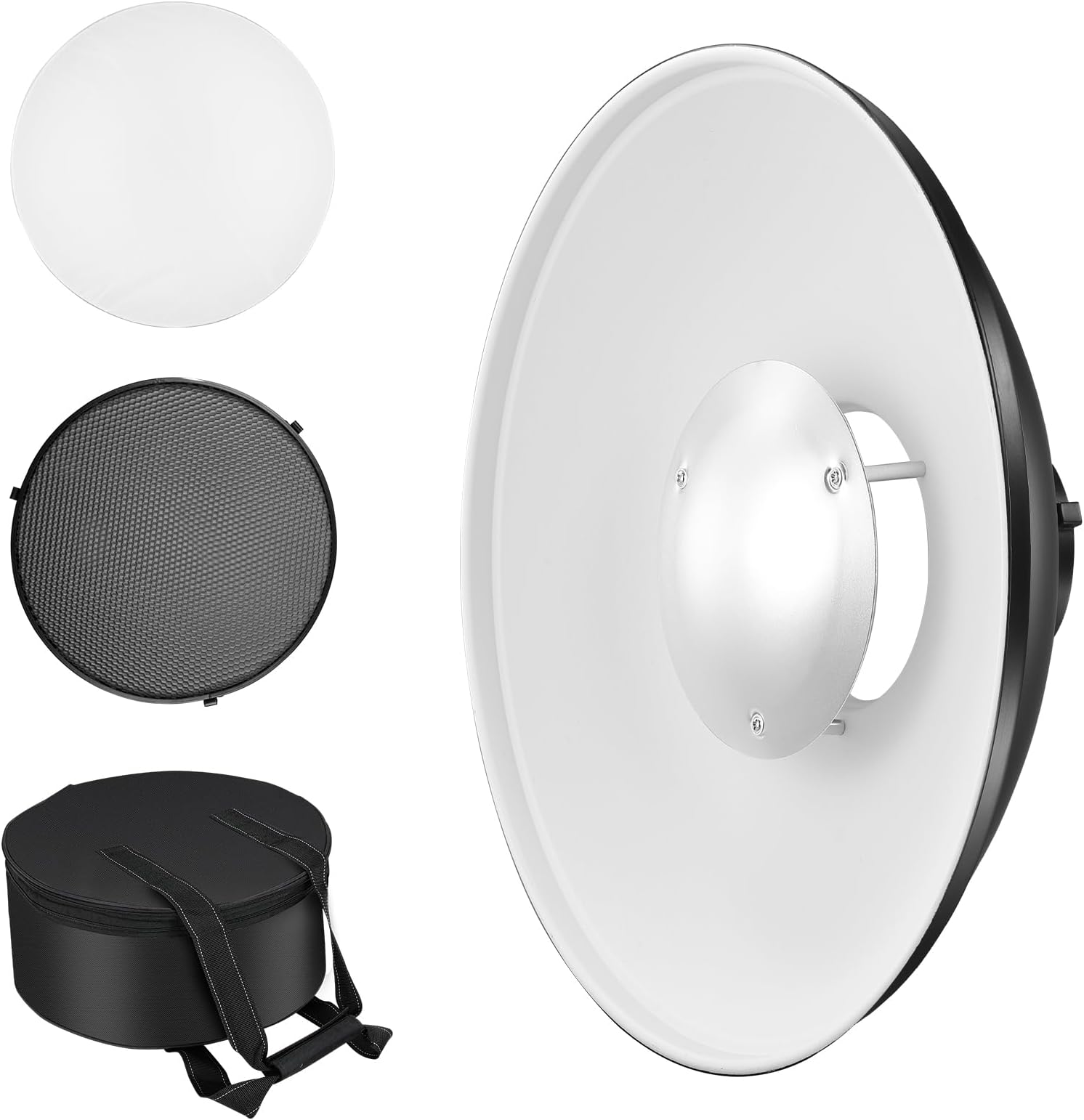 Soonpho Metal Beauty Dish 30 cm/12 inch Bowens Mount Reflector with ...