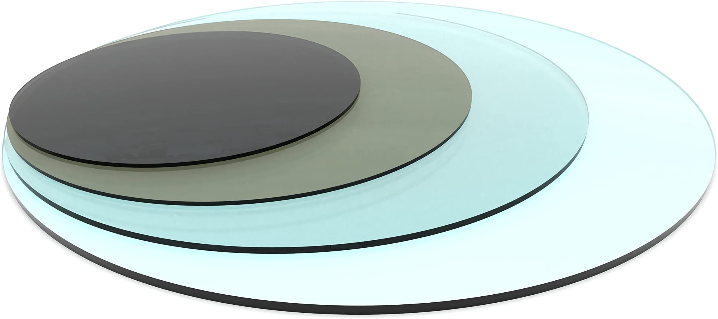 Amazon.com: Aviora Custom Cut Glass Round 1/4 | 3/8 | 1/2 | 5/8 ...