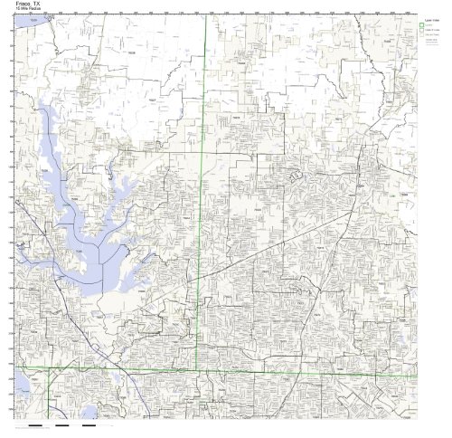 Amazon.com: Frisco, TX ZIP Code Map Laminated : Office Products