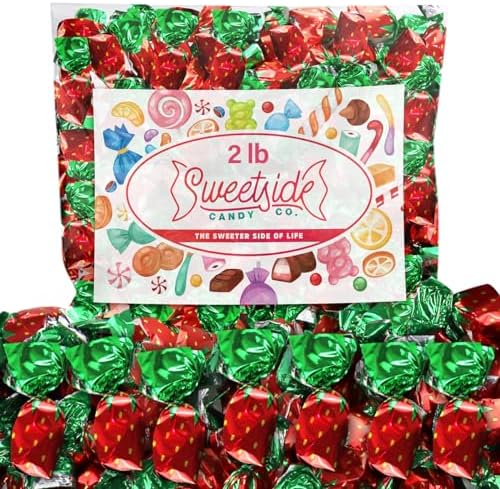 Amazon.com : Strawberry Filled Hard Candy Sweet Delights Wrapped in Red ...