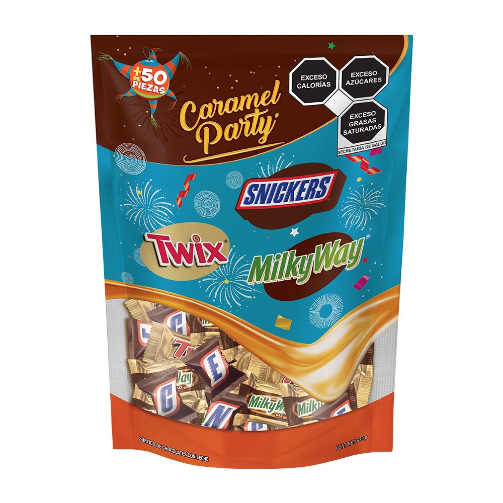 Mars Mix de Chocolates Milky Way, Snickers, Twix 50 Piezas, Caramel ...