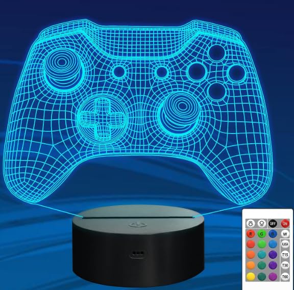 Buy Luxury Sign India Gamepad 3D Illusion Lamp, Controller Night Light ...