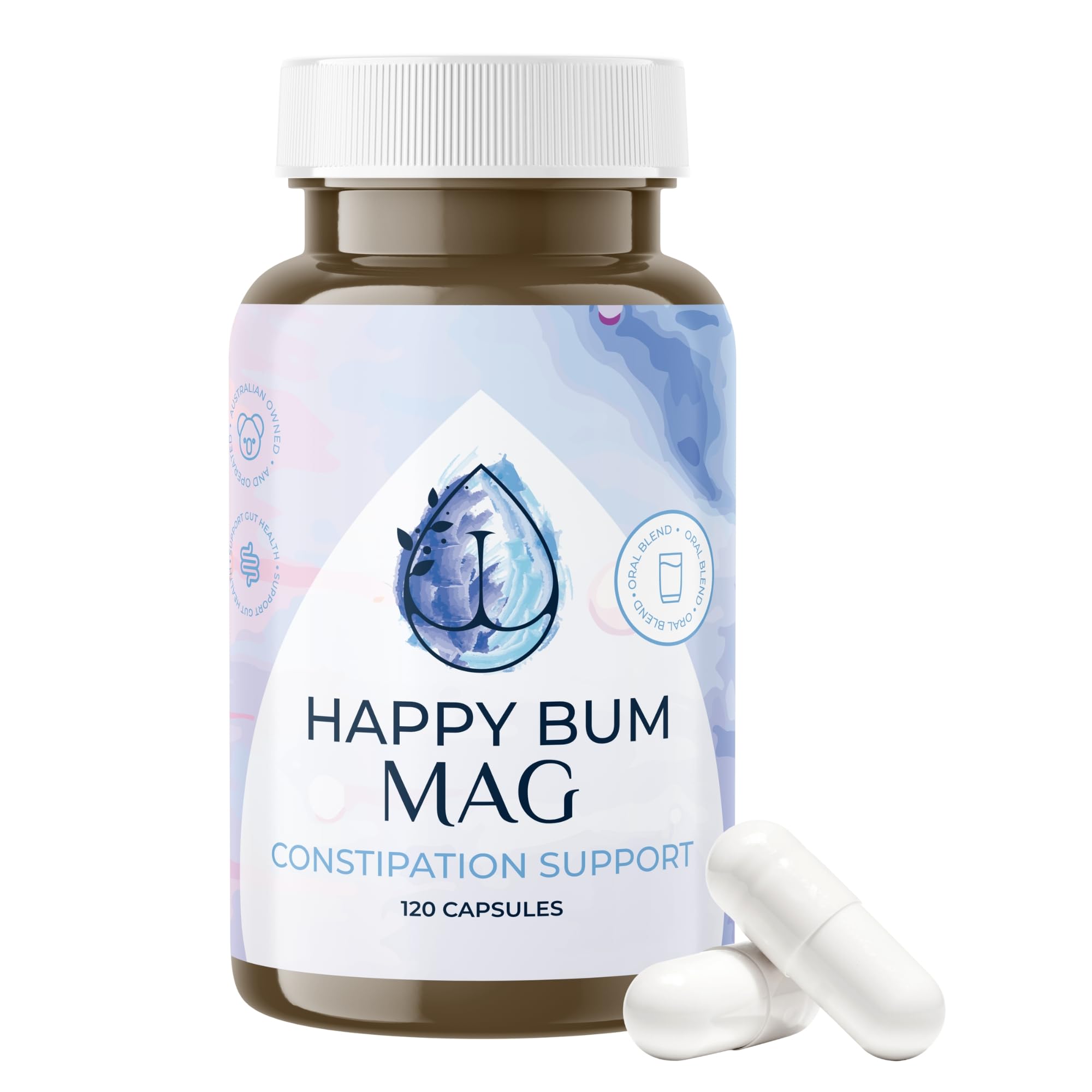 Amazon.com: Happy Bum MAG Magnesium for Constipation for Women and Men ...