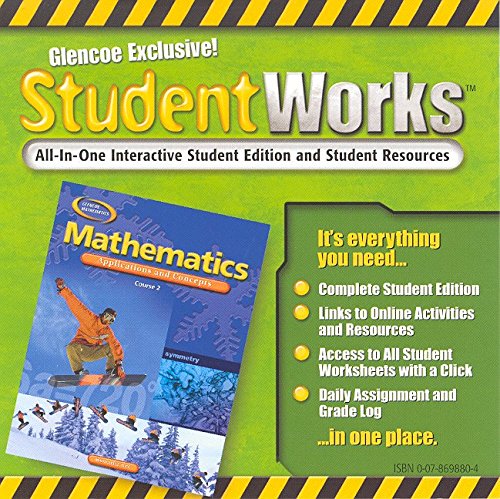 Mathematics: Applications And Concepts, Course 2, Studentworks: Amazon ...