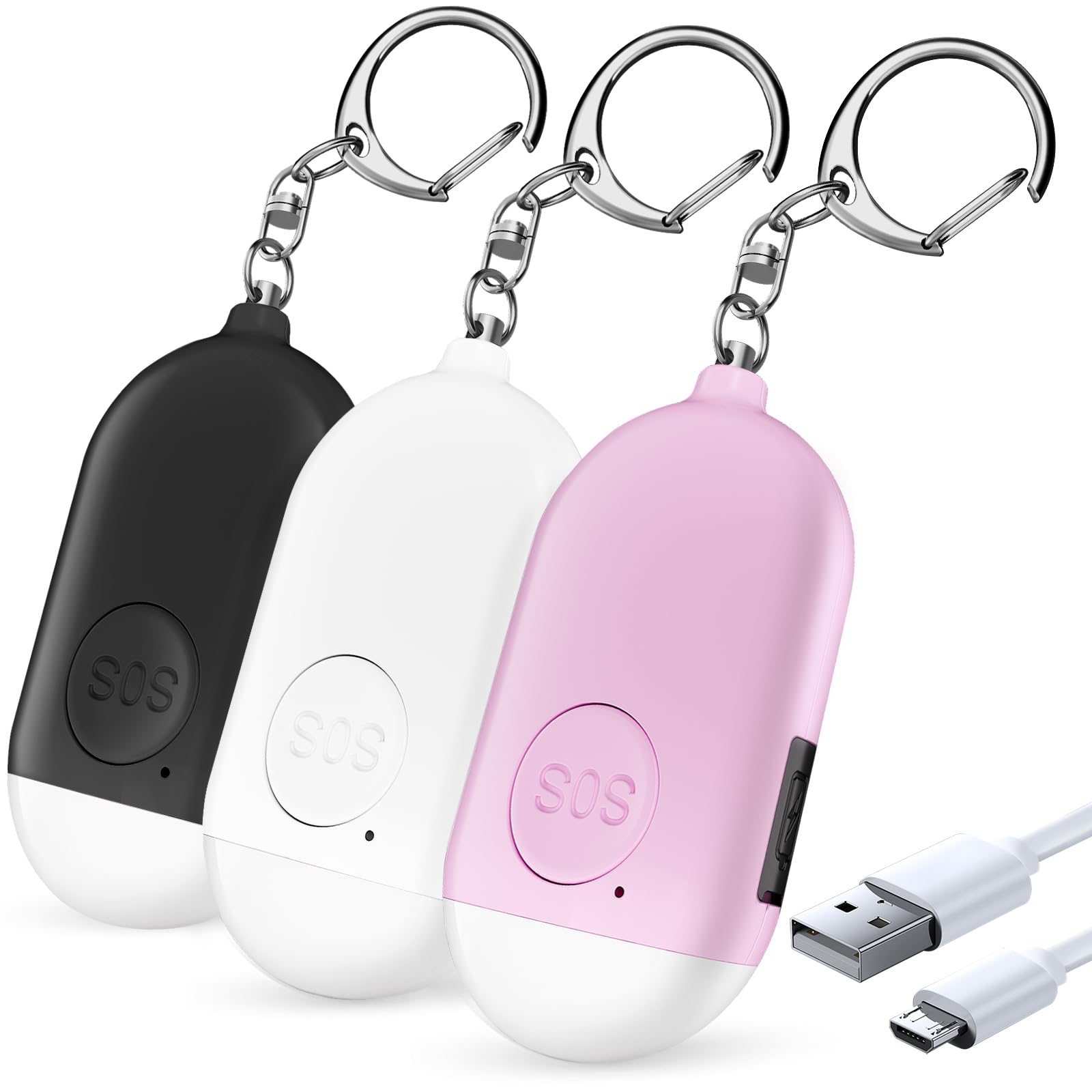 Amazon.com: Safesound Personal Alarm Siren Song 3 Pack - 130dB Self ...