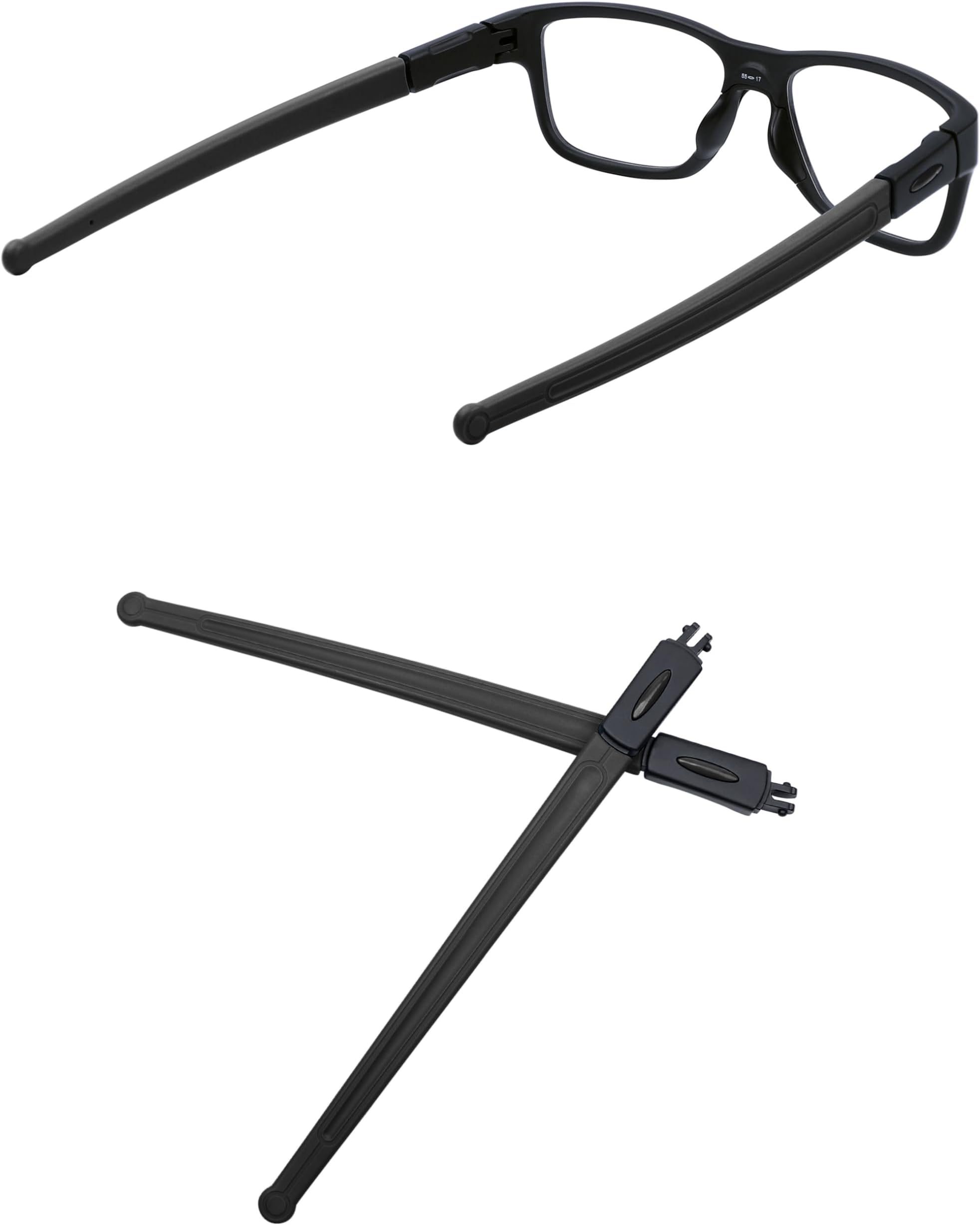 Amazon.com: GOHIN Replacement Temples Arms Legs Gray Smoke For Oakley ...
