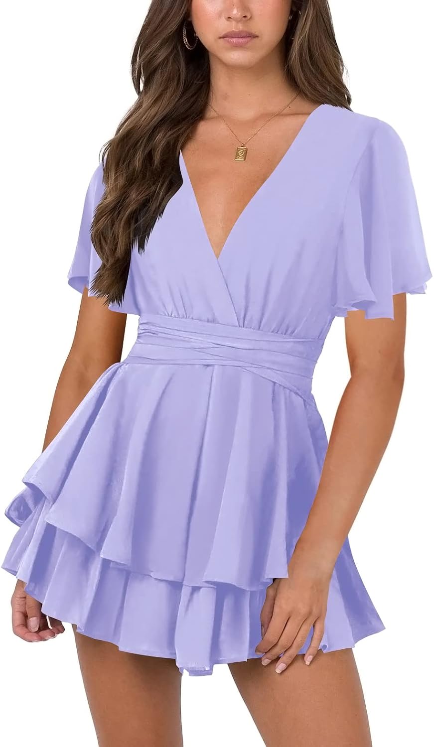 Nova In Sky Summer Cute Prom Dresses Womens Sundress with Short Sleeve ...