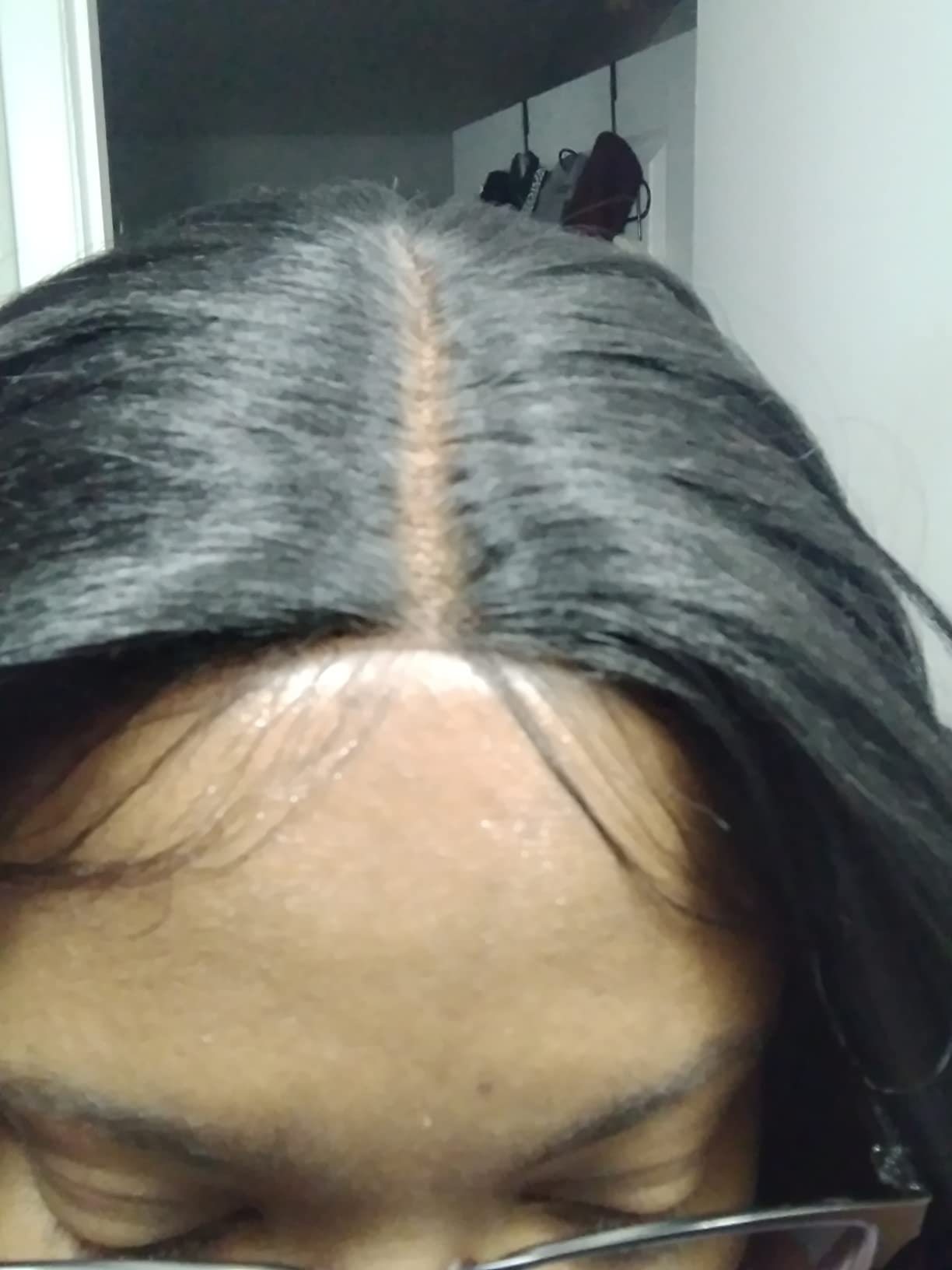 $9/mo - Finance MITIMES Skunk Strip Glueless Curly Lace Front Wig Pre ...