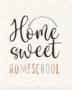 Amazon.com: Home Sweet Homeschool - Kids Wall Art Poster for Classroom ...