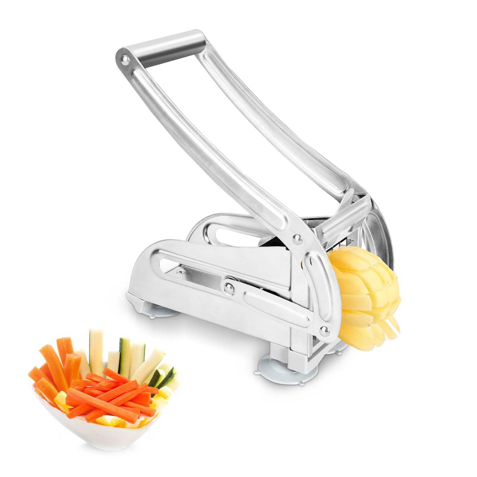 Supernic Potato Chipper Chip Chopper Cutter Slicer Maker 2 Stainless ...
