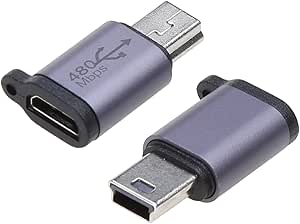 Amazon.com: to Mini USB MicroUSB Adapter Micro USB to TypeC Mini USB ...