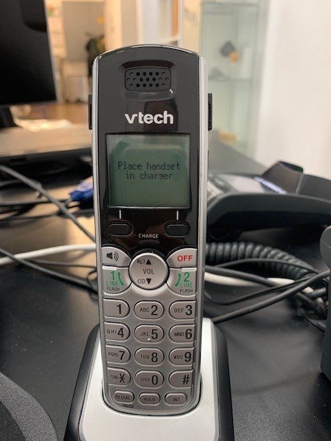 Vtech DS6101 VTech Accessory Cordless Handset, Silver/Black | Requires ...