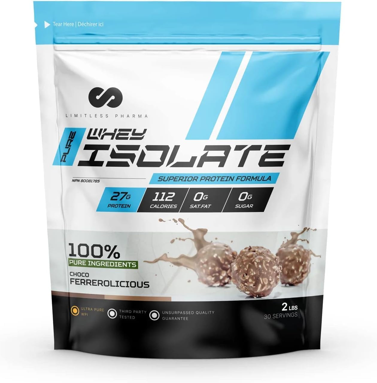 Limitless Pharma Pure Whey Isolate | High Protein Whey Isolate Powder ...