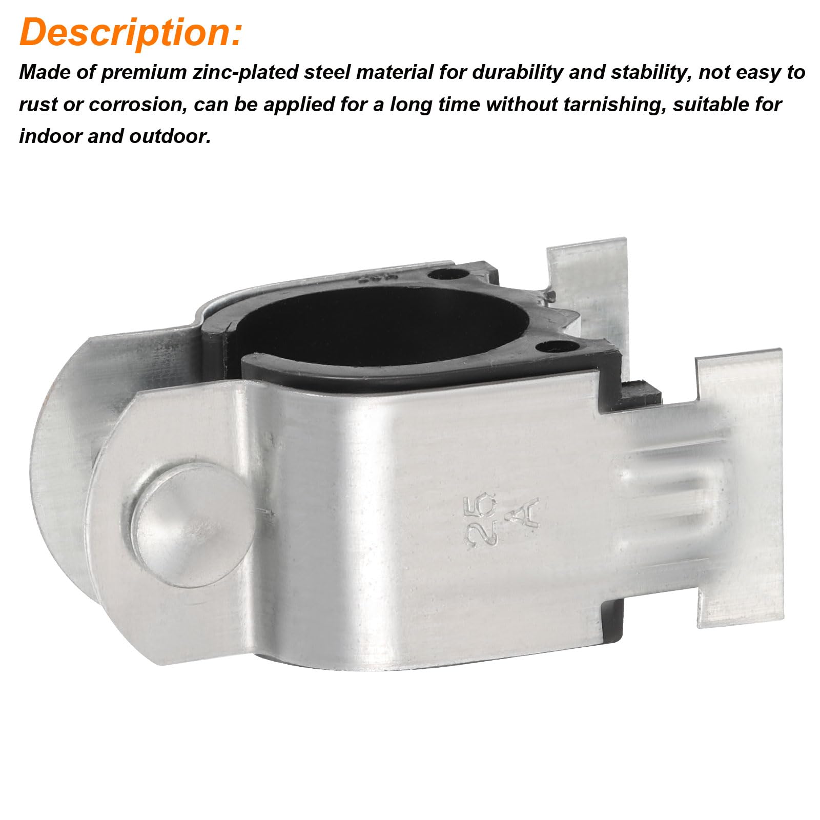 Snapklik.com : Uxcell Rubber Cushion Strut Clamp 5Pcs 1-11/32" Cushioned Clamp Strut Rigid Steel ...