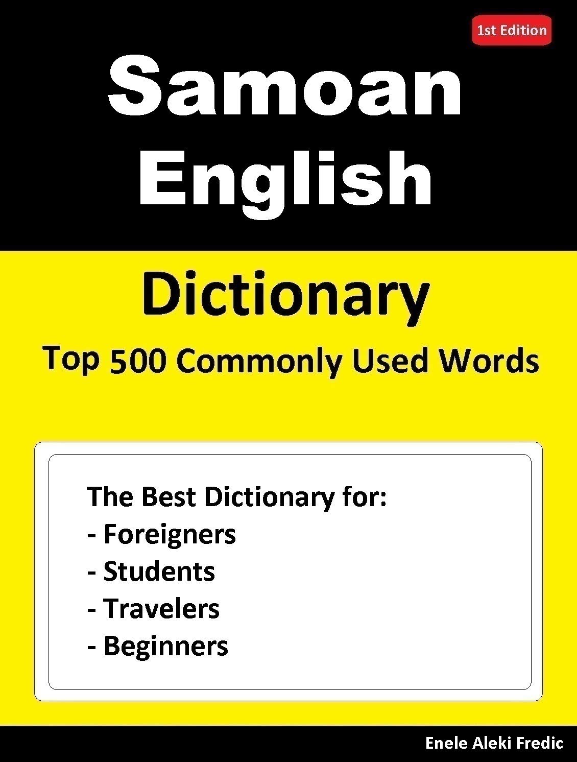 Buy Samoan English Dictionary Top 500 Commonly Used Words: Dictionary ...