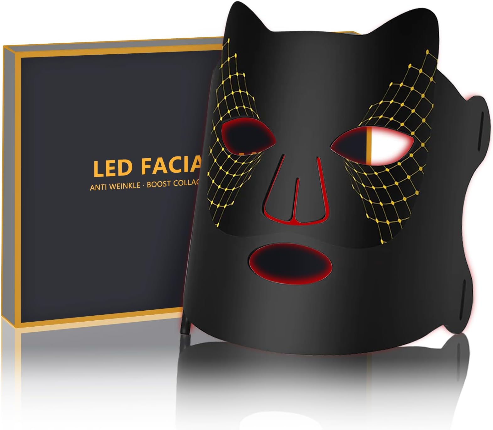 Amazon.com: Red Light Therapy Mask, Pure Infrared 850 Red Light Face ...