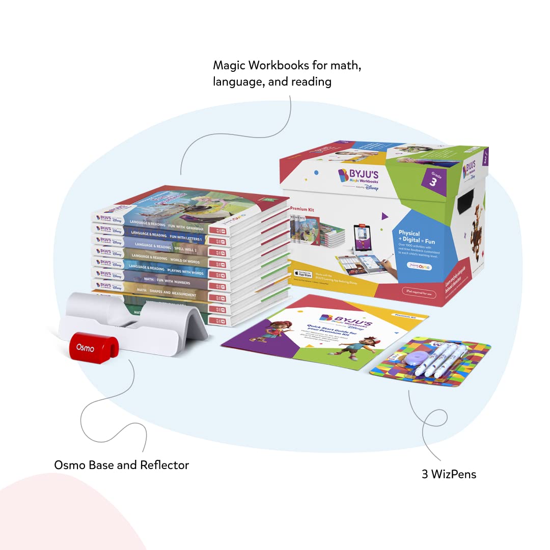 Buy BYJU’S Learning (Featuring Disney), 3rd Grade Premium Kit-Ages 7-9 ...