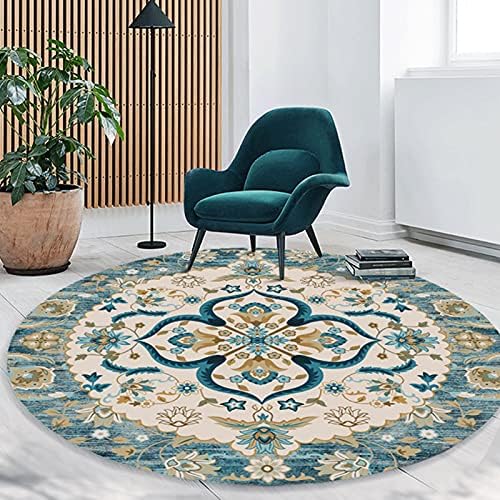 DRSFF Round Area Rugs for Bedroom Living Room 80cm 100cm 120cm 140cm ...