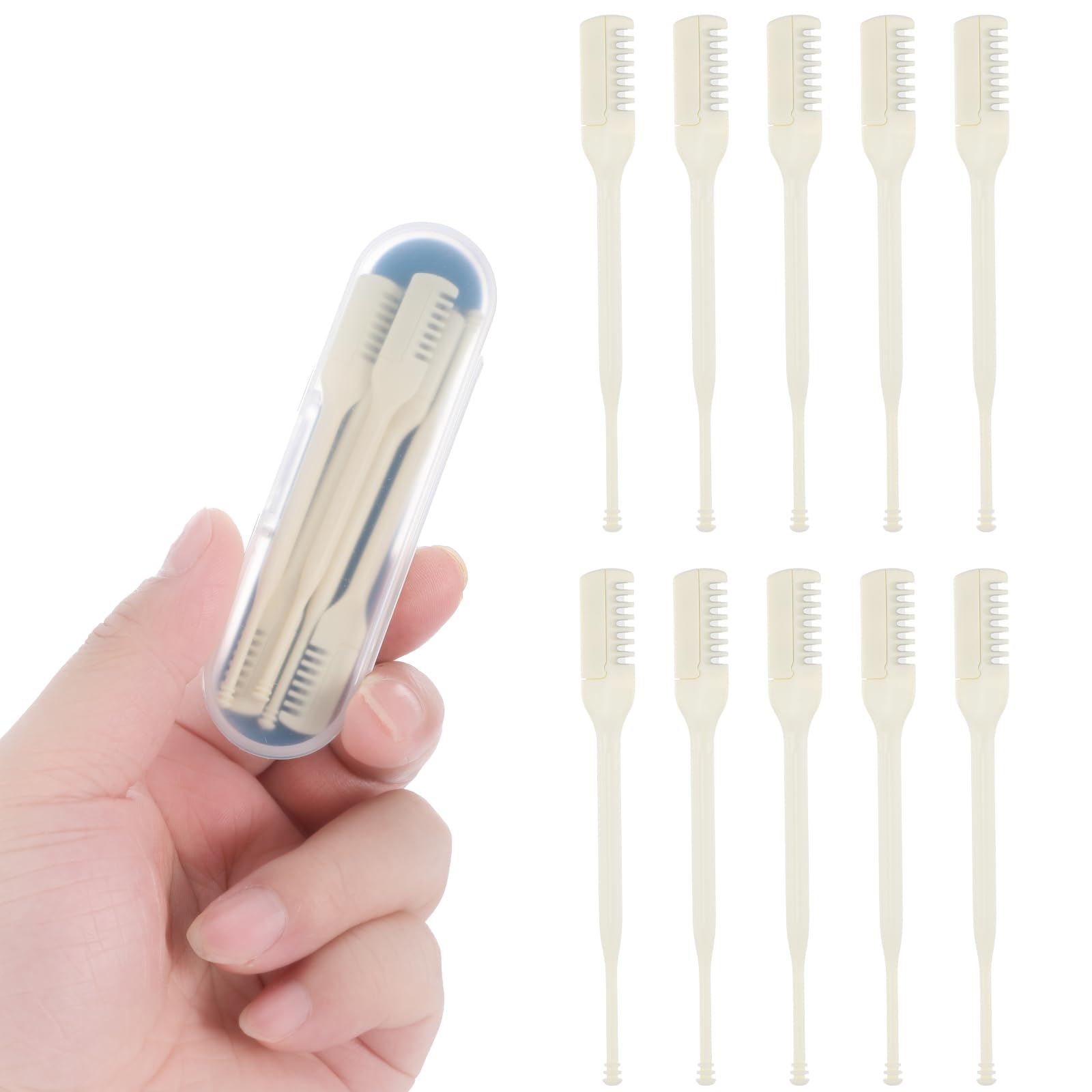Amazon.com: Yuanchu 10Pcs Nasal Hair Cutter with Ear Picker, 360 ...
