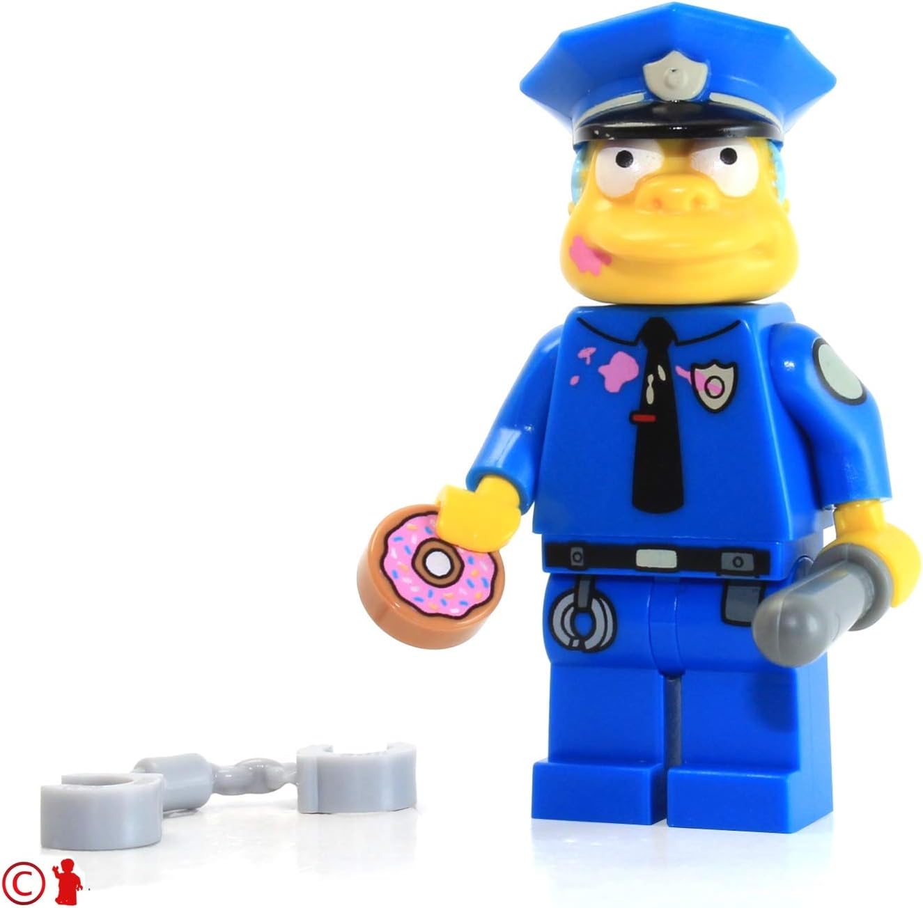 Amazon.com: LEGO The Simpsons Minifigure - Chief Wiggum (Doughnut ...