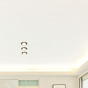 Amazon.co.jp: Wallpaper Shop Honpo Wallpaper With Raw Glue Cross Ceiling White White Textile ...