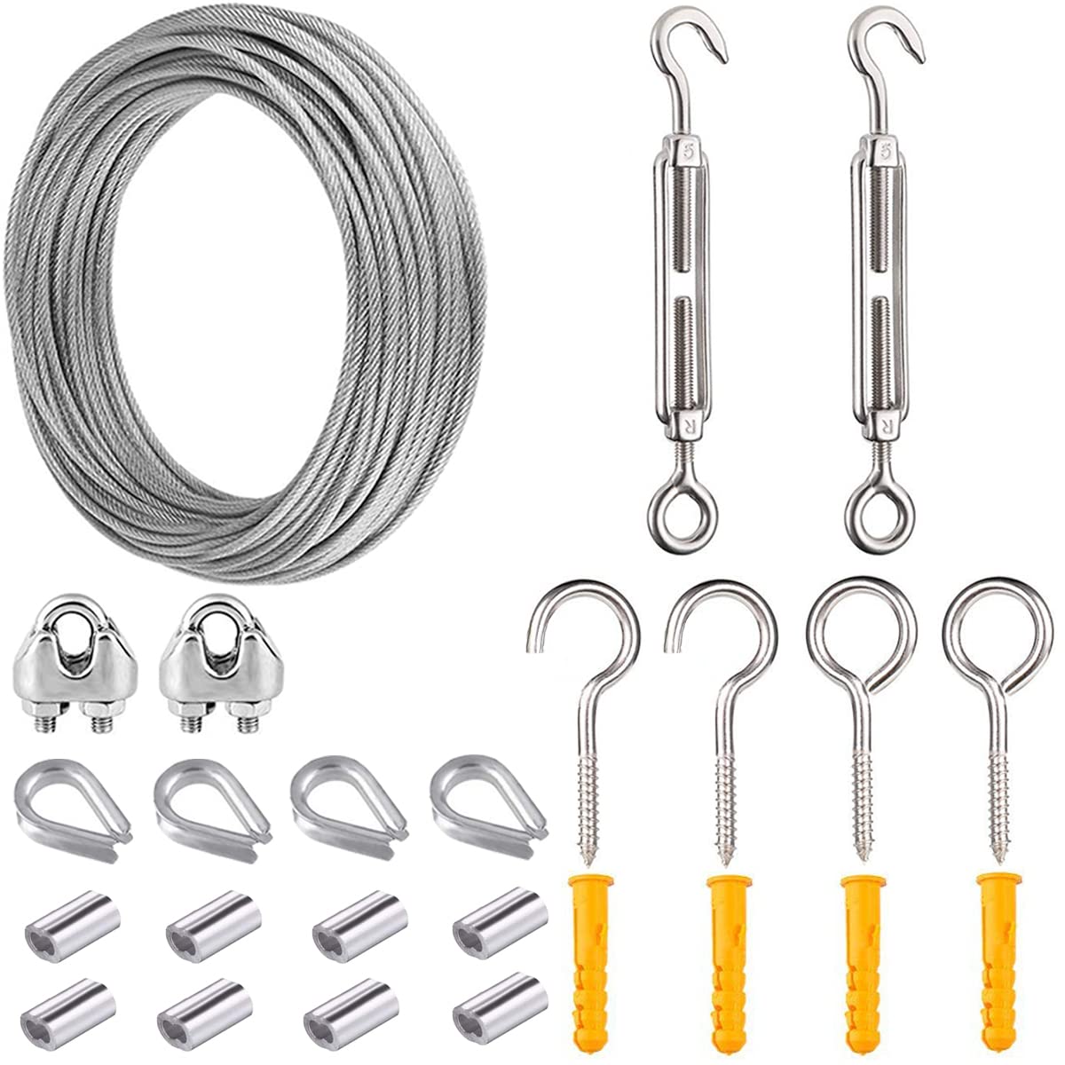 Buy 15M Garden Wire For Climbing s, AMLOOPH Metal Stainless Steel ...