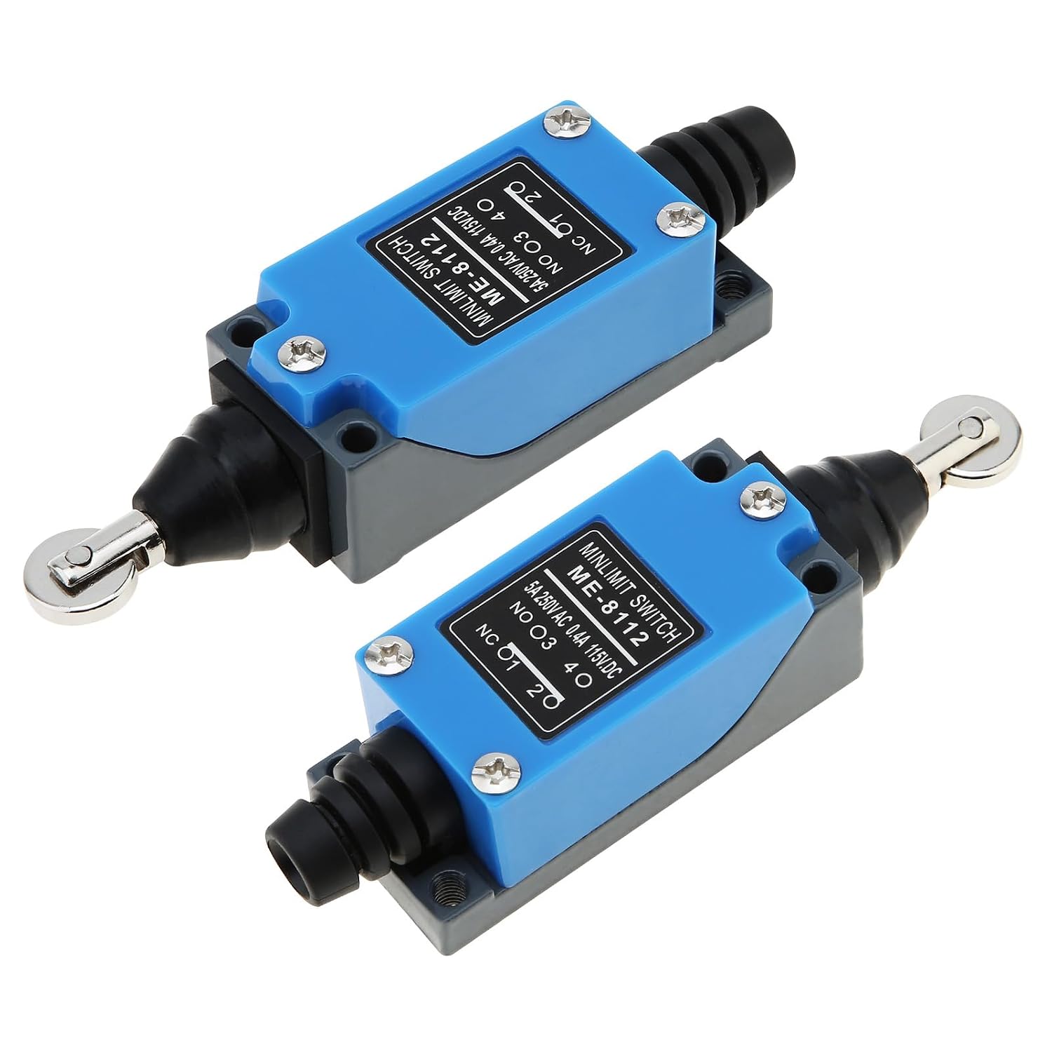 SMGDA 2Pcs ME-8112 Mini Limit Switch Roller Plunger Momentary Limit ...