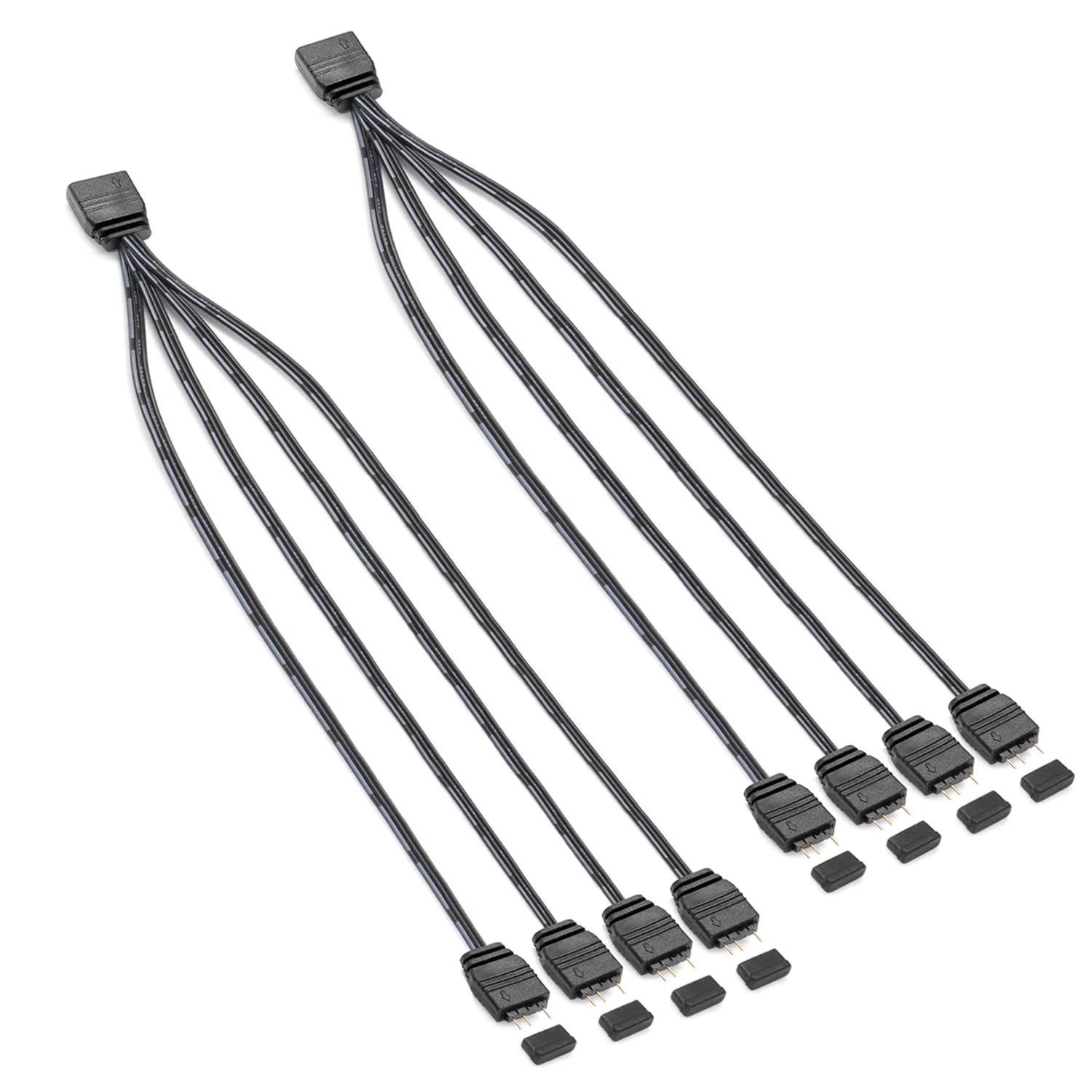 Gavemi ARGB Splitter Extension Cable 3 Pin Addressable RGB Splitter 1 ...