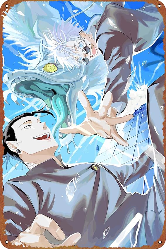 Amazon.com: suguru geto gojo jujutsu Anime Posters Vintage Tin Sign ...