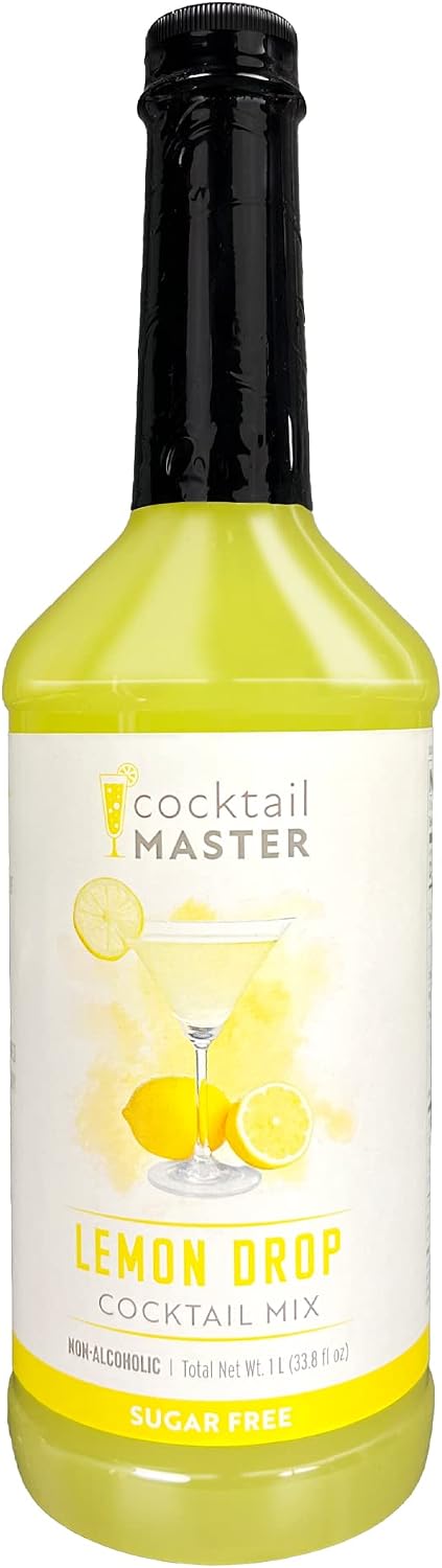 Amazon.com: Lemon Drop Cocktail Master Sugar Free Drink Mixer 1L/33.8fl ...