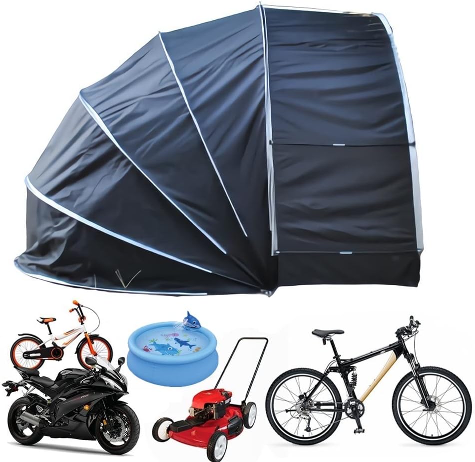 Amazon.com: Large Bike Storage Shed Tent, 4 Bikes Waterproof Portable ...