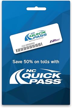 Amazon.com - NC Quick Pass Sticker Transponder – NC Toll Roads – Works ...