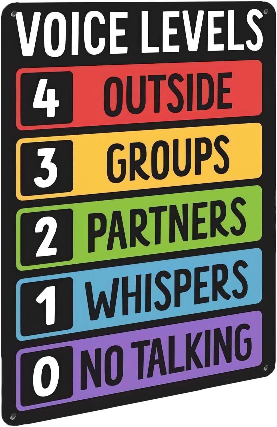 Amazon.com: Voice Level Chart Classroom Decor, Classroom Policies ...