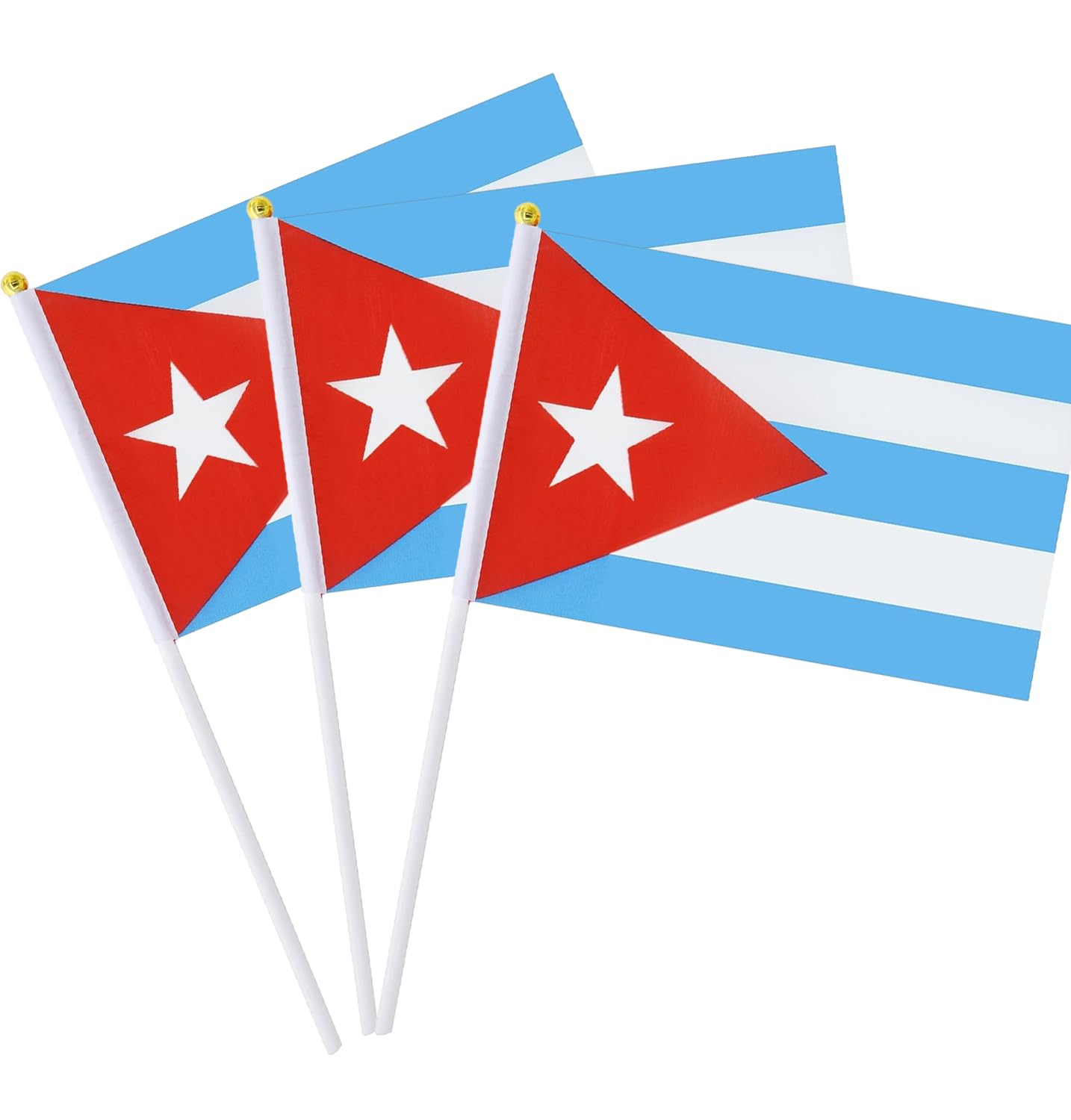 Snapklik.com : Cuba Flag Cuban Small Stick Mini Hand Held Flags ...