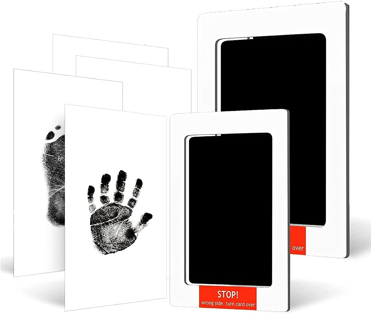 4-Pack Inkless Hand and Footprint Kit - Ink Pad for Baby Hand and ...