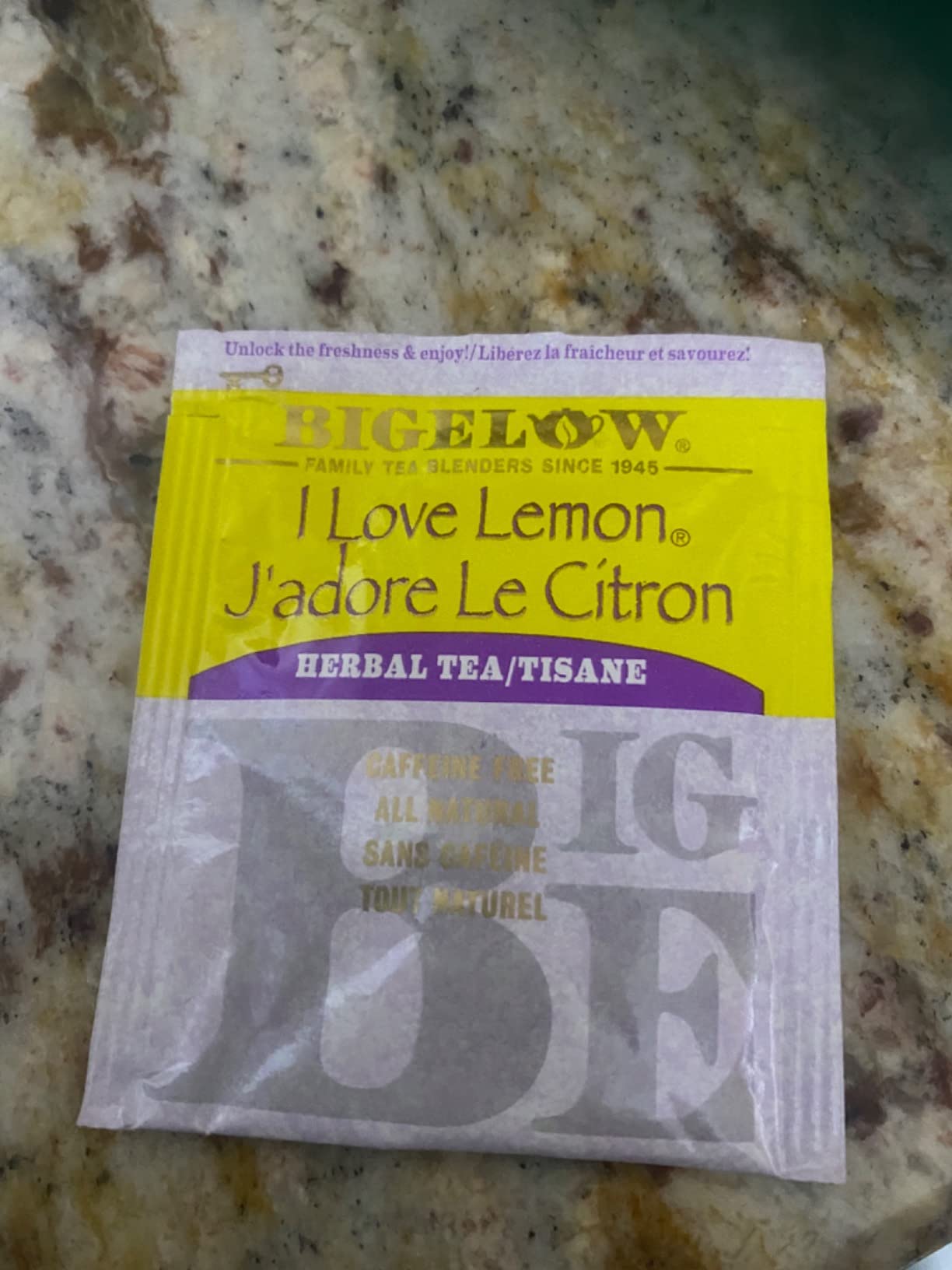 Bigelow I Love Lemon Herbal Tea Bags 28-Count Box (Pack of 3) Lemon ...