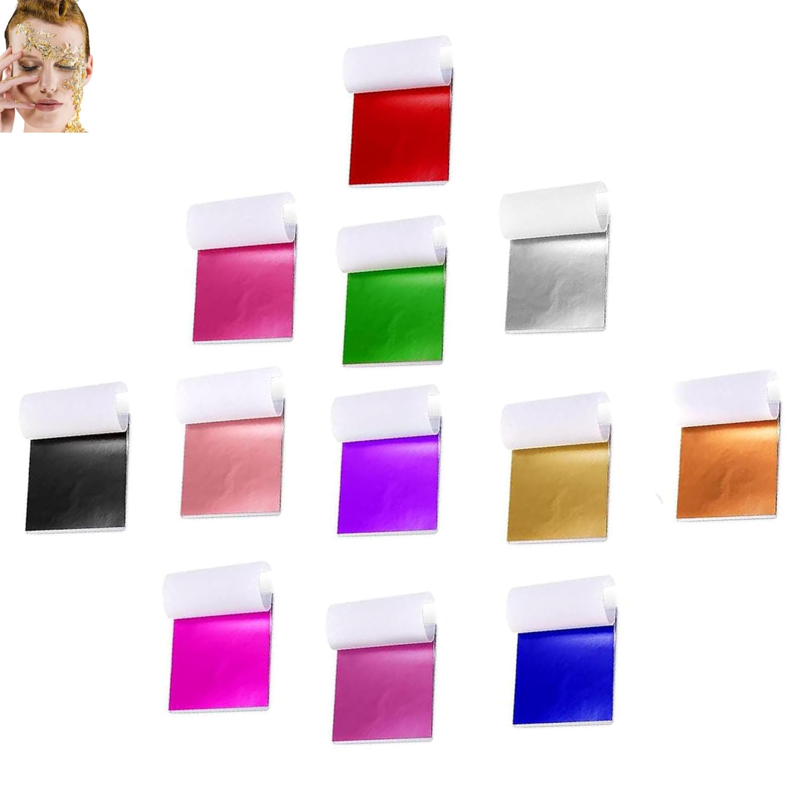 240 Pcs Gold Leaf Sheets Gold Foil Sheets Foil Paper for Crafting ...