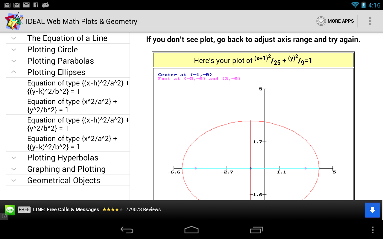 IDEAL Web Math Plots/Geometry - App on Amazon Appstore
