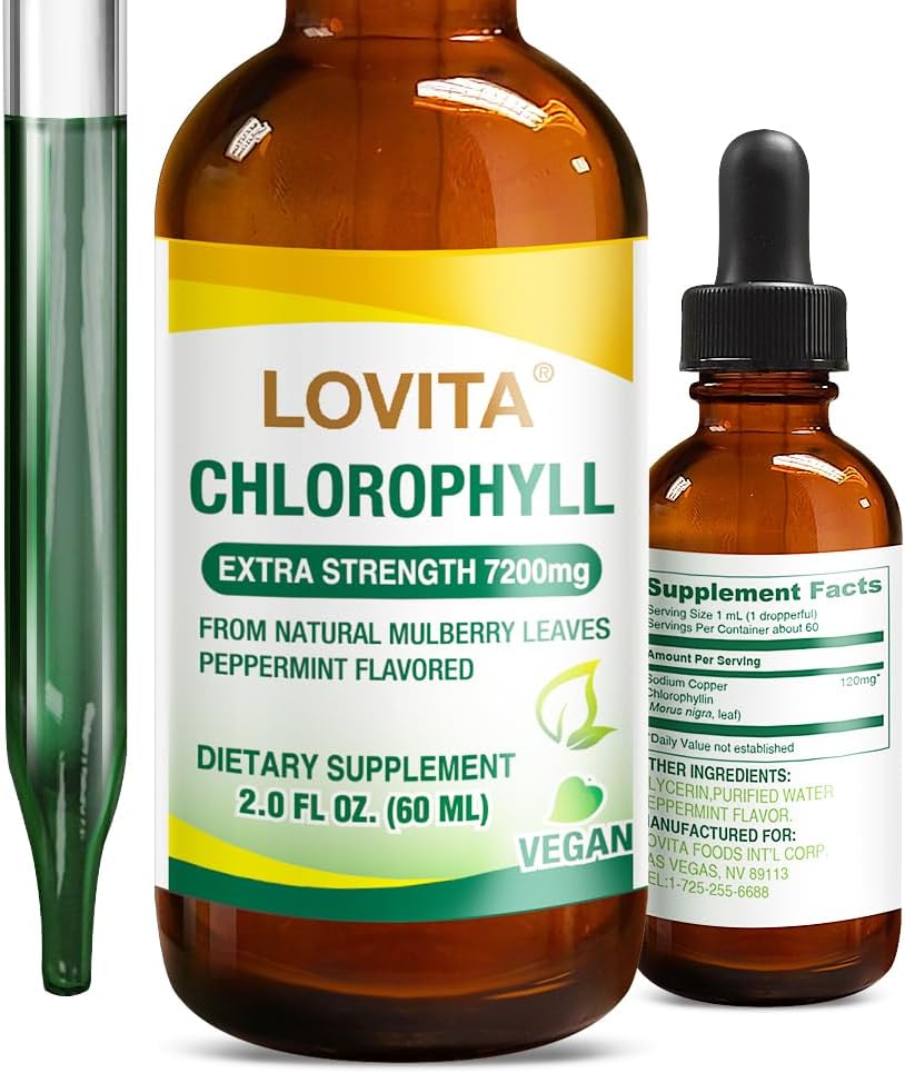 Amazon.com: Clorophyll Liquid Drops - Fast Absorbing Liquid Chlorophyll ...