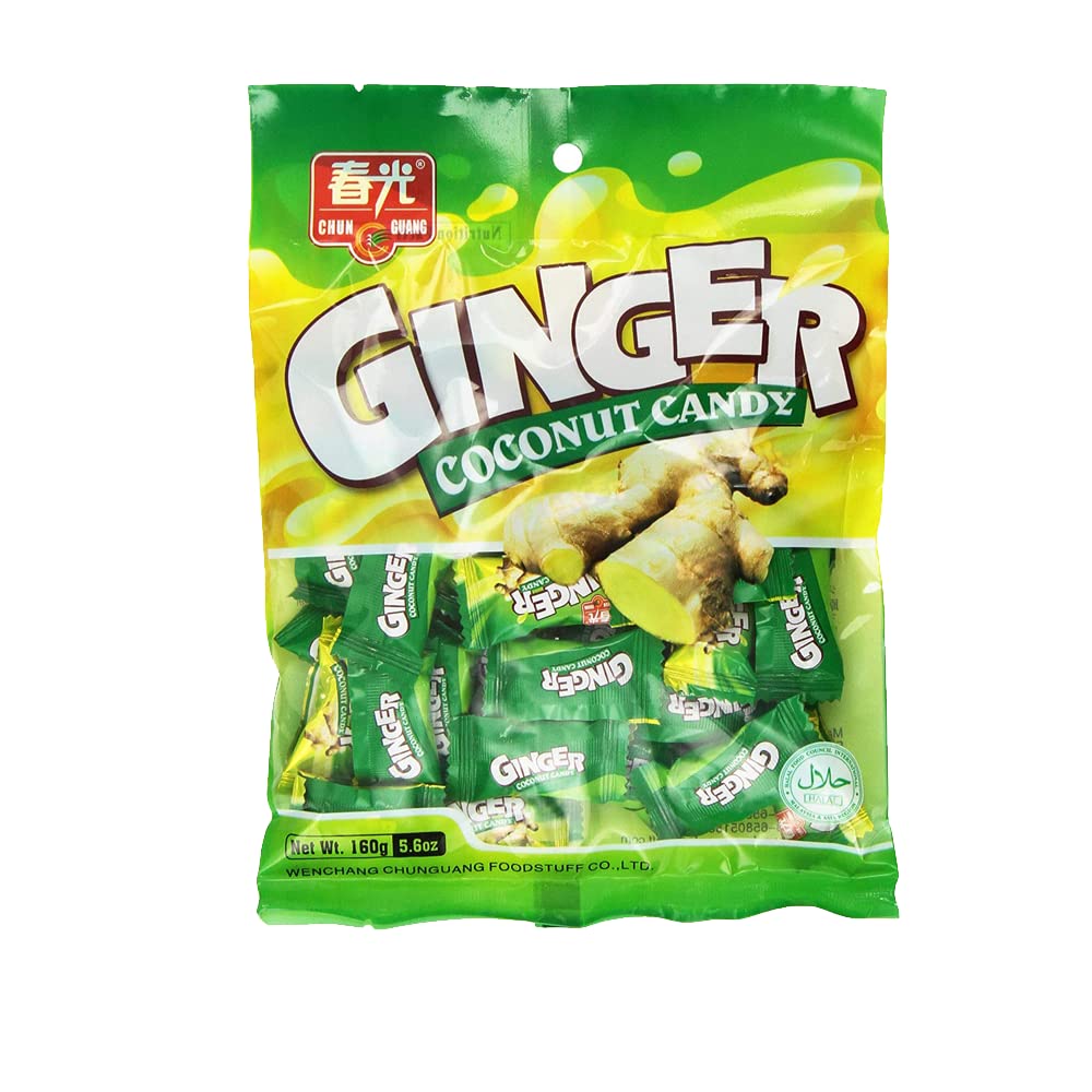 Amazon.com : Ginger Coconut Candy 5.6oz/150g 1 pack : Grocery & Gourmet ...
