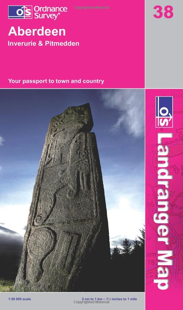 L/R Map 038 Aberdeen Inverurie & Pitmedd (Landranger Maps): Ordnance ...