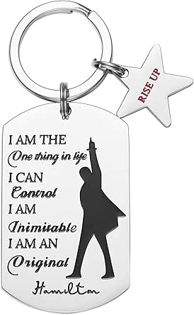 Amazon.com: Hamilton Musical Merchandise Keychain Inspirational Gifts ...